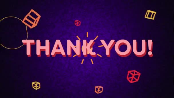 Animation Thank You Text Blue Liquid Background Video Game Digital ...