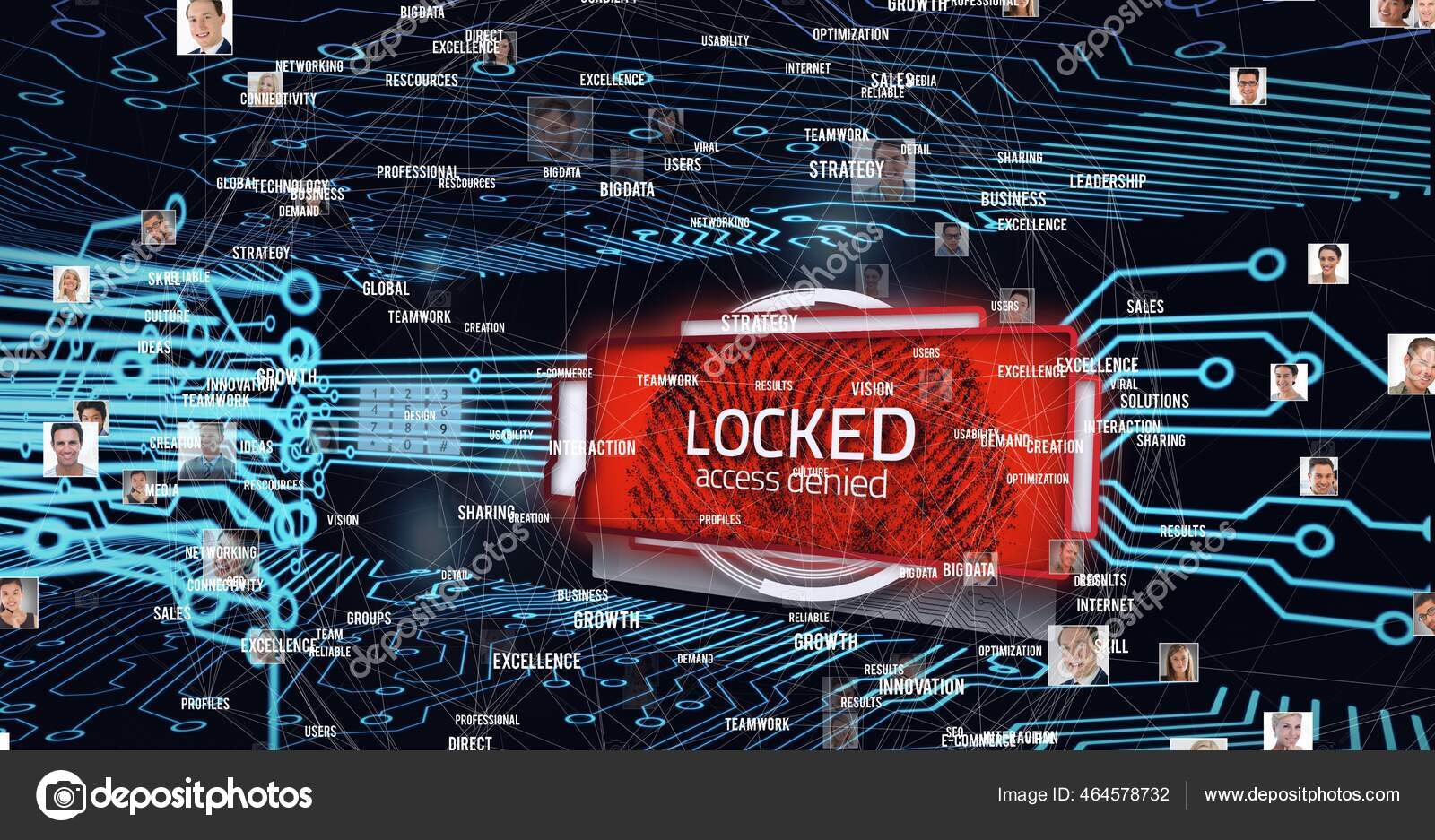 Composition Locked Access Denied Text People Photographs Processor ...