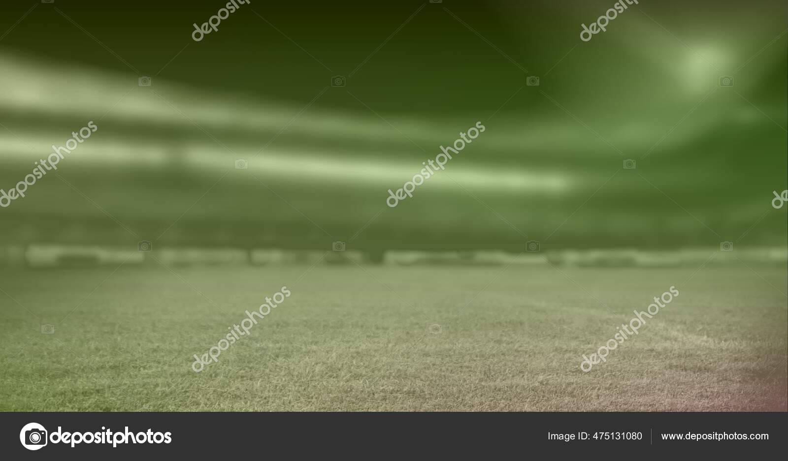 Composition Football Pitch Glowing Light Green Tint Sport Competition ...