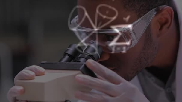 Mathematical Diagrams Male Female Health Workers Using Microscope ...