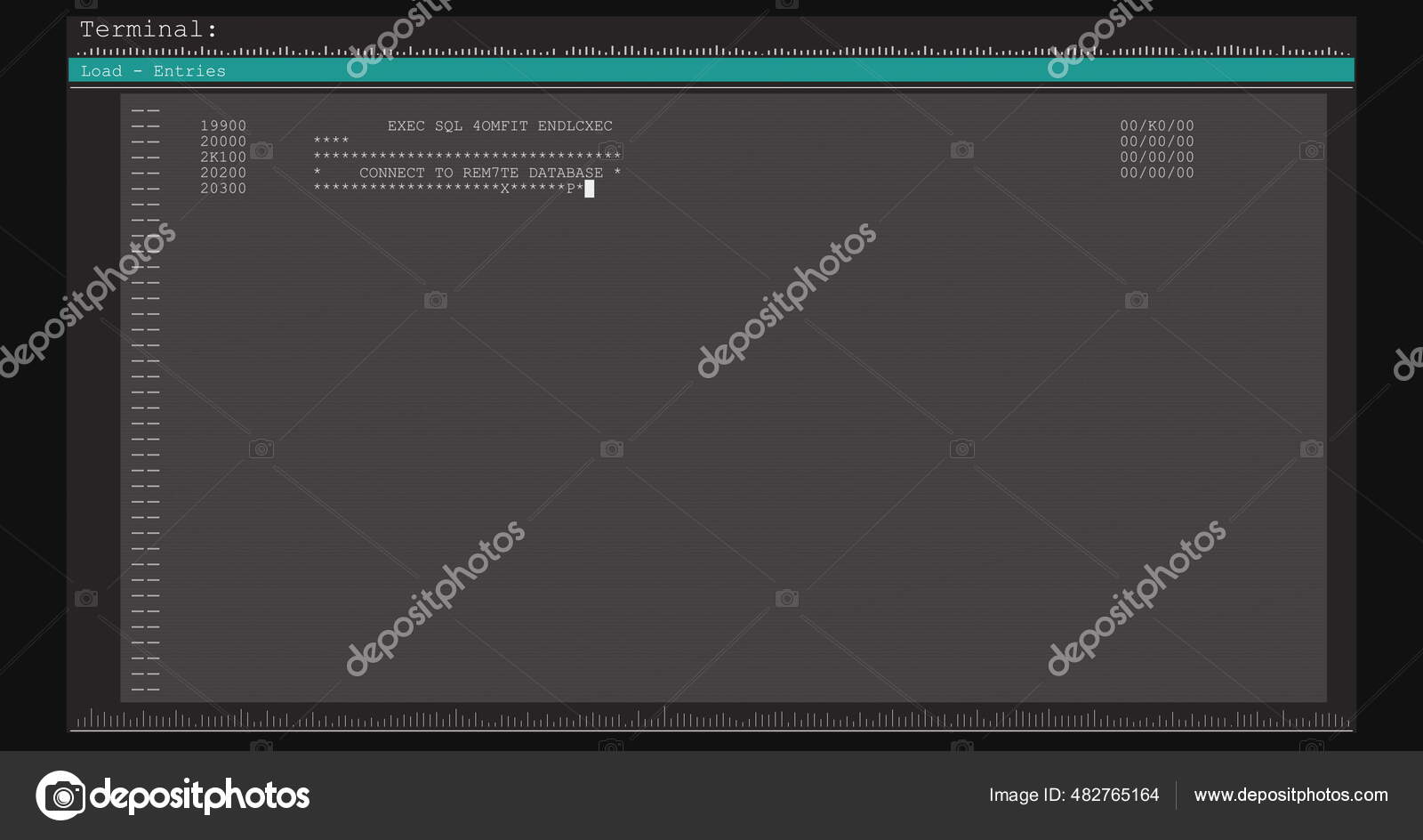 Image Data Processing Grey Blue Computer Screen Global Technology Data ...
