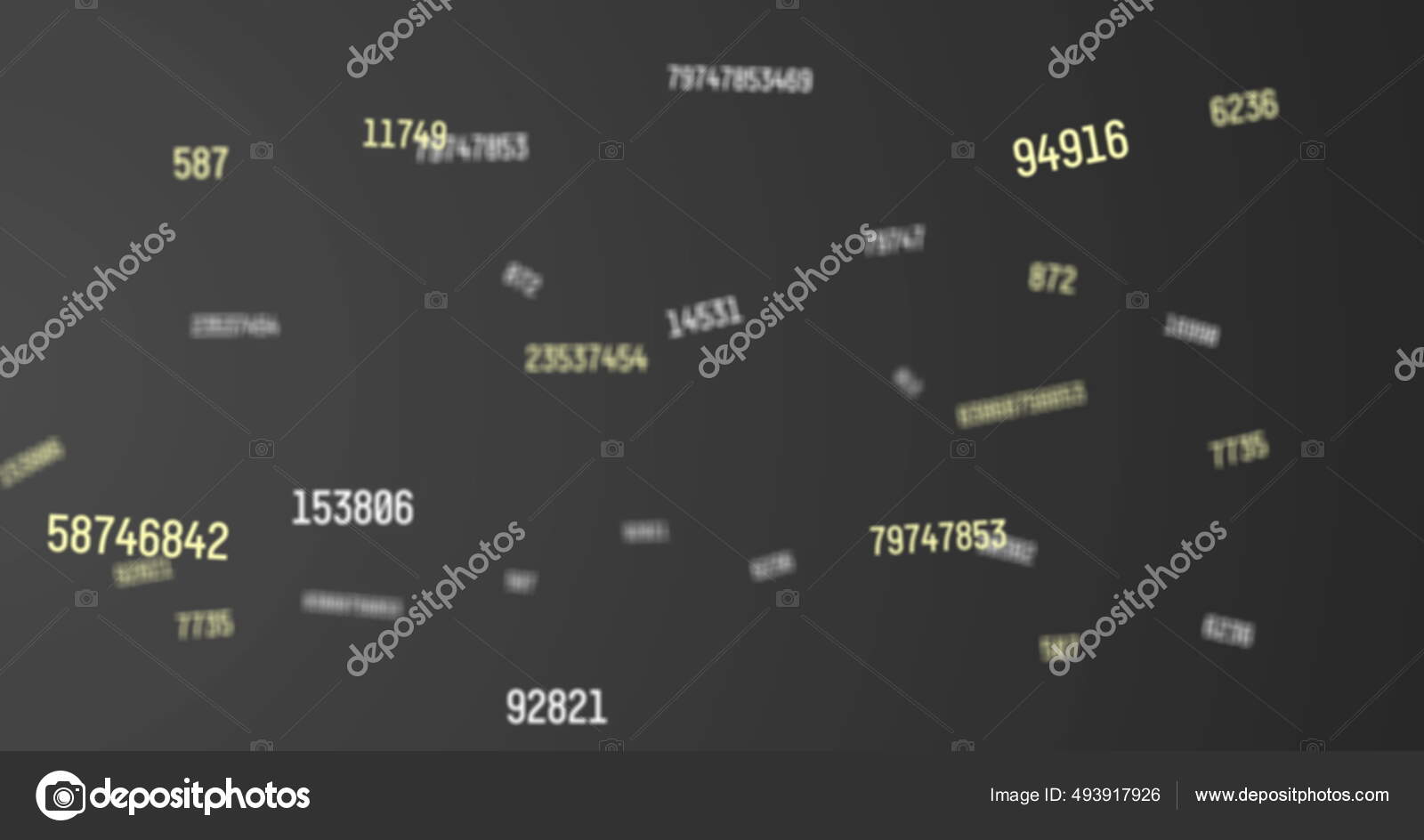 Digital Image Multiple Changing Numbers Moving Floating Grey Background School Stock Photo by ...