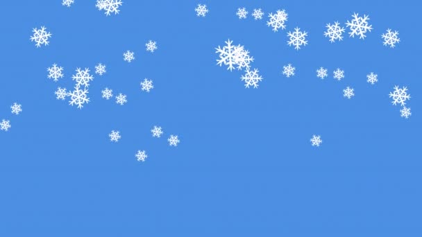 Animated Snowflakes Falling Background