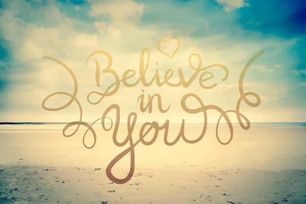 Believe in you inspiration message Stock Vector Image by ...