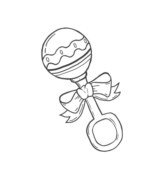 Baby Rattle Coloring Page