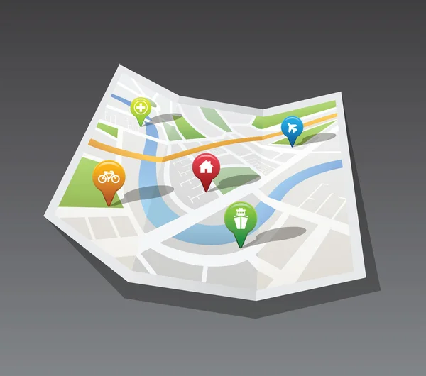 Map of urban infrastructure ⬇ Vector Image by © vectorfusionart ...