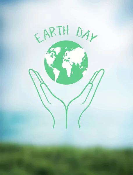 Earth day sign Stock Vector by ©vectorfusionart 70583509