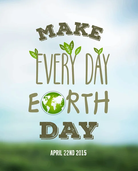 Earth day sign — Stock Vector © vectorfusionart #70583515
