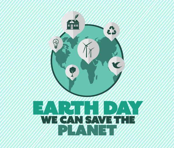 Earth day sign Stock Vector Image by ©vectorfusionart #70583425