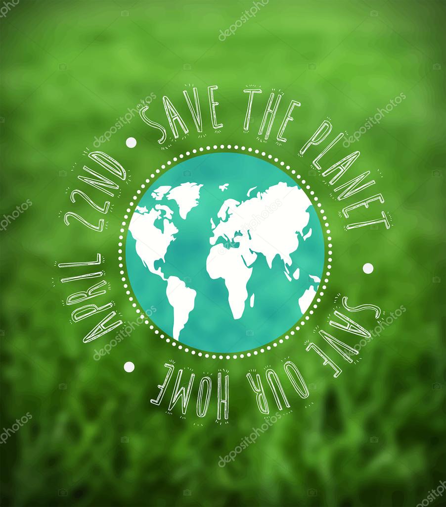 Earth day sign Stock Vector Image by ©vectorfusionart #70583697
