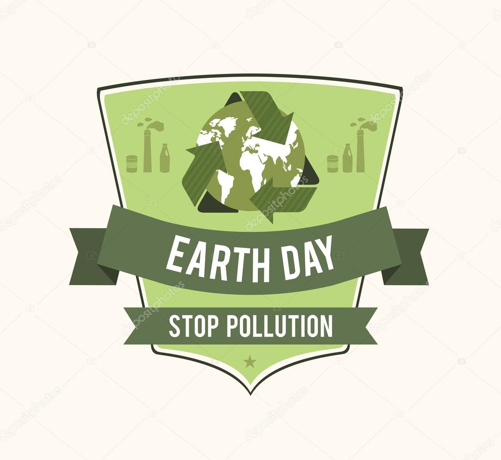 Earth day sign Stock Vector by ©vectorfusionart 70584955