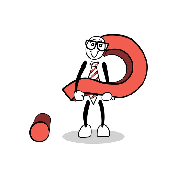 Cartoon showing question mark Stock Vector Image by ©vectorfusionart ...