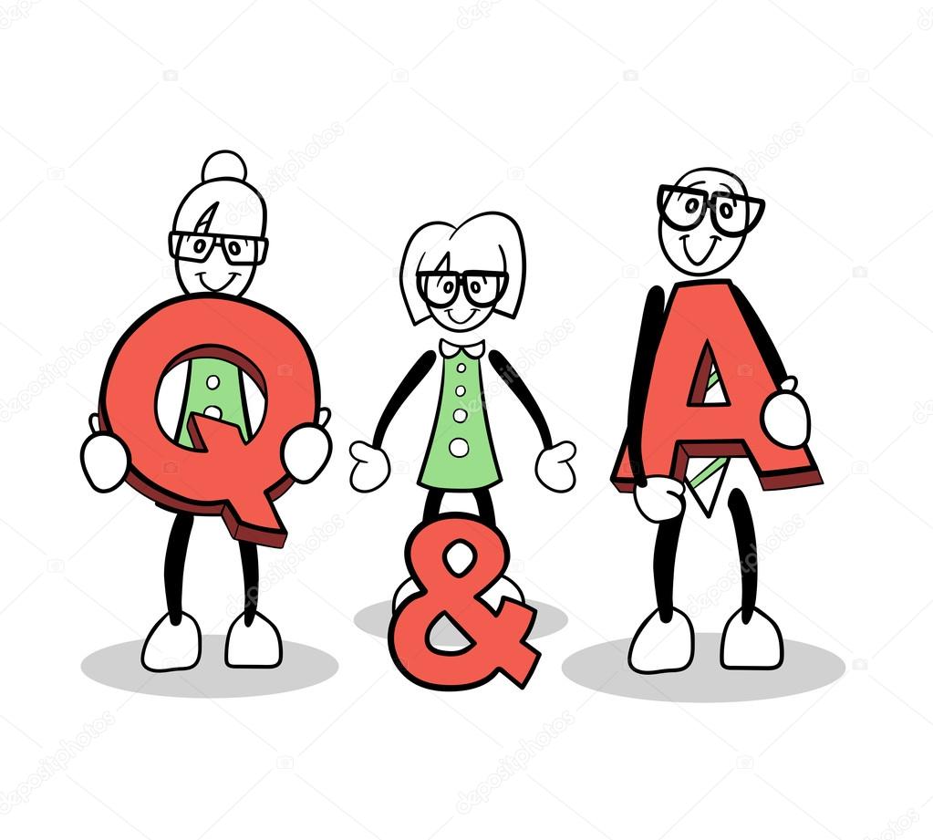 Lindos dibujos animados que muestran q y un Vector de stock por ...