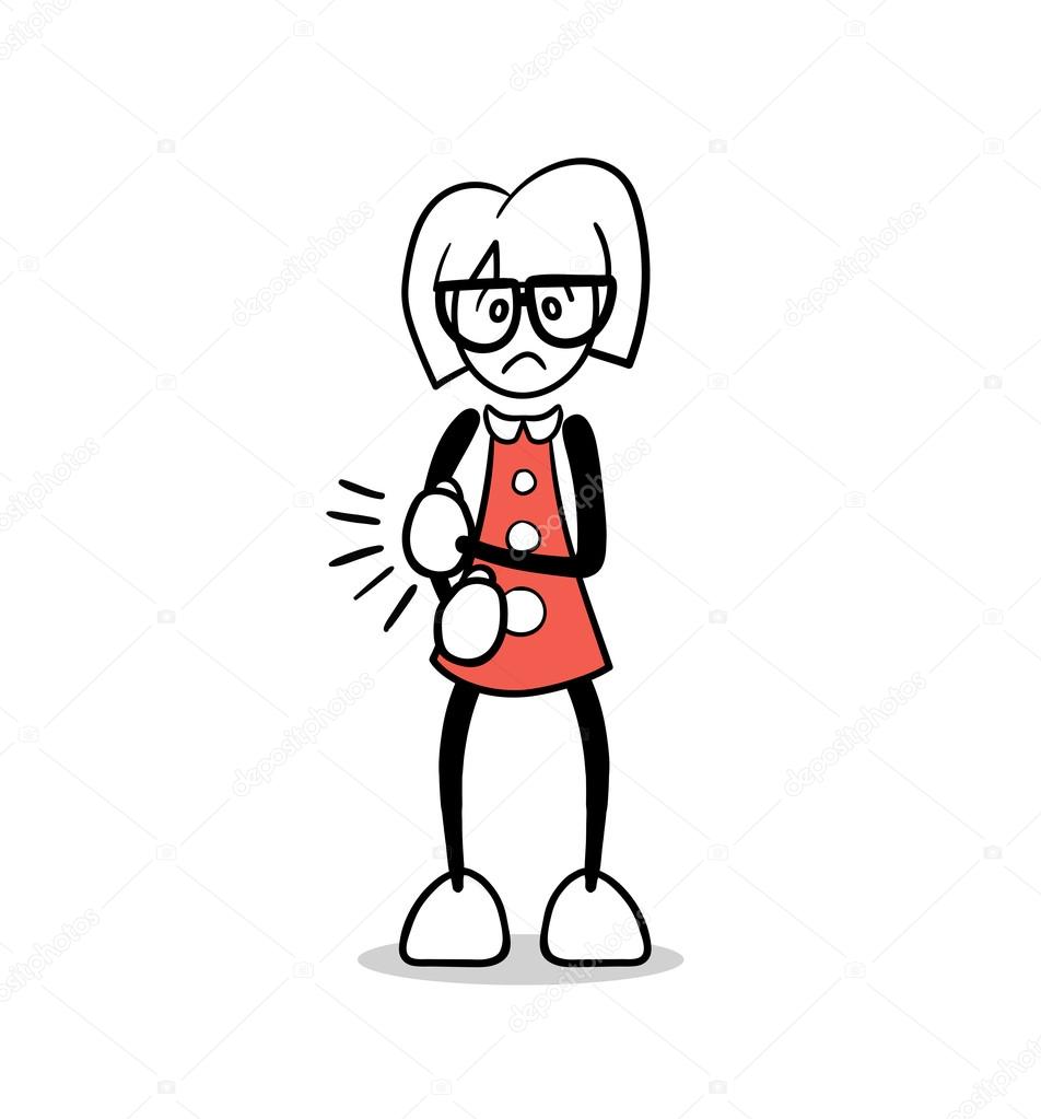 Cute cartoon with painful elbow Stock Vector Image by ©vectorfusionart ...