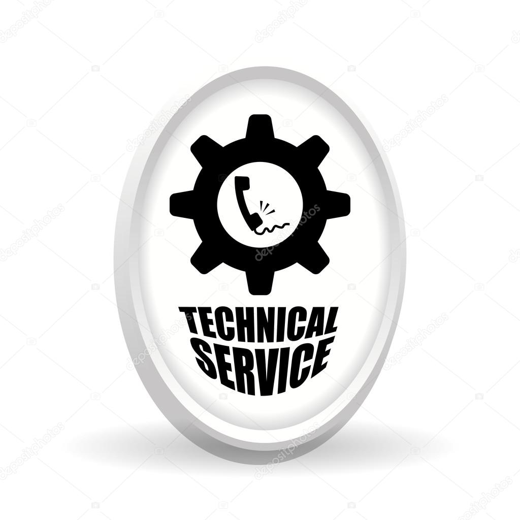 Technical service. call center icon. support concept Stock Vector Image ...