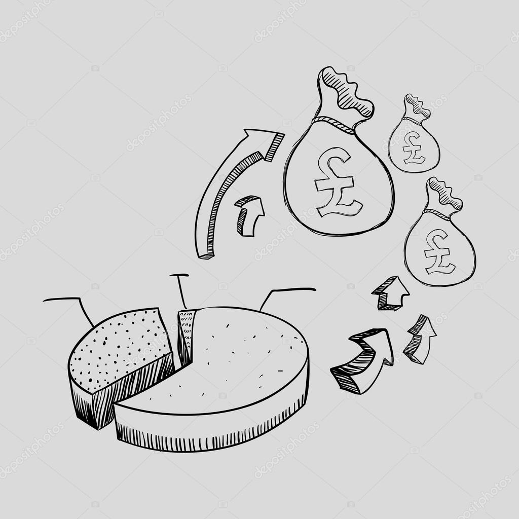 Sketch icon. money concept. Flat illiustration , vector Stock Vector by ...