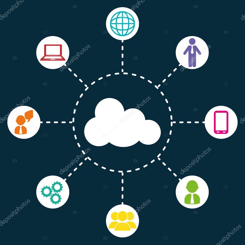 Network design. illuistration — Stock Vector © djv #114246654