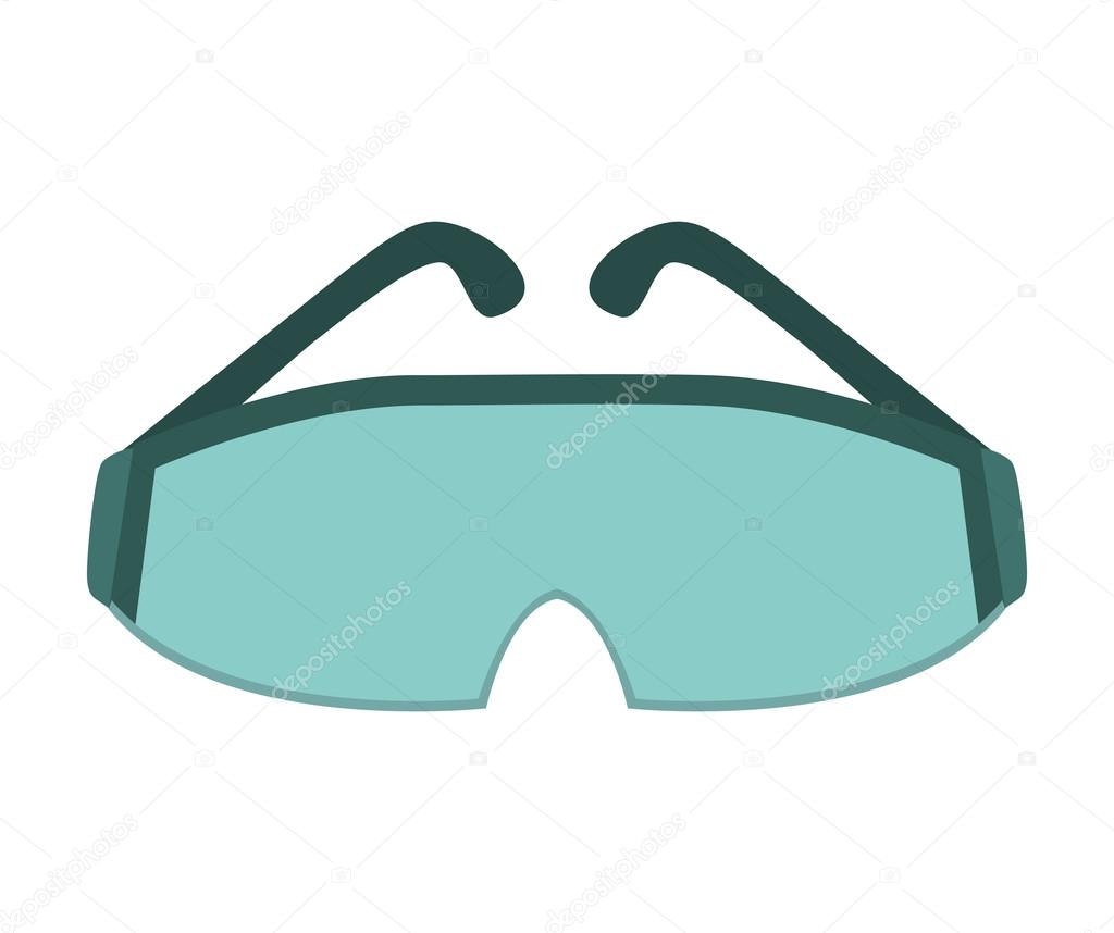 Glasses icon. Industrial security design. Vector graphic Stock Vector ...