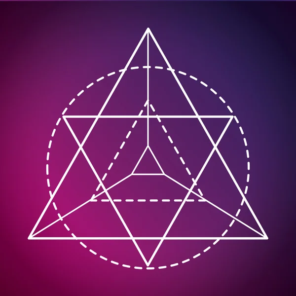 Sacred geometry icon. White Shape design. Vector graphic Stock Vector ...