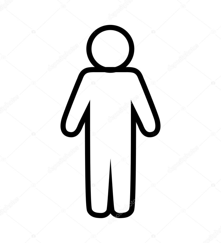 사람 아이콘입니다. 픽토그램 디자인입니다. 벡터 그래픽 스톡 벡터 - ©djv 116306748