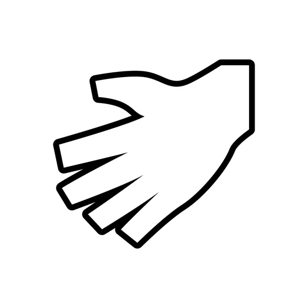 Human hand icon. Gesture design. Vector graphic - Stock Image - Everypixel