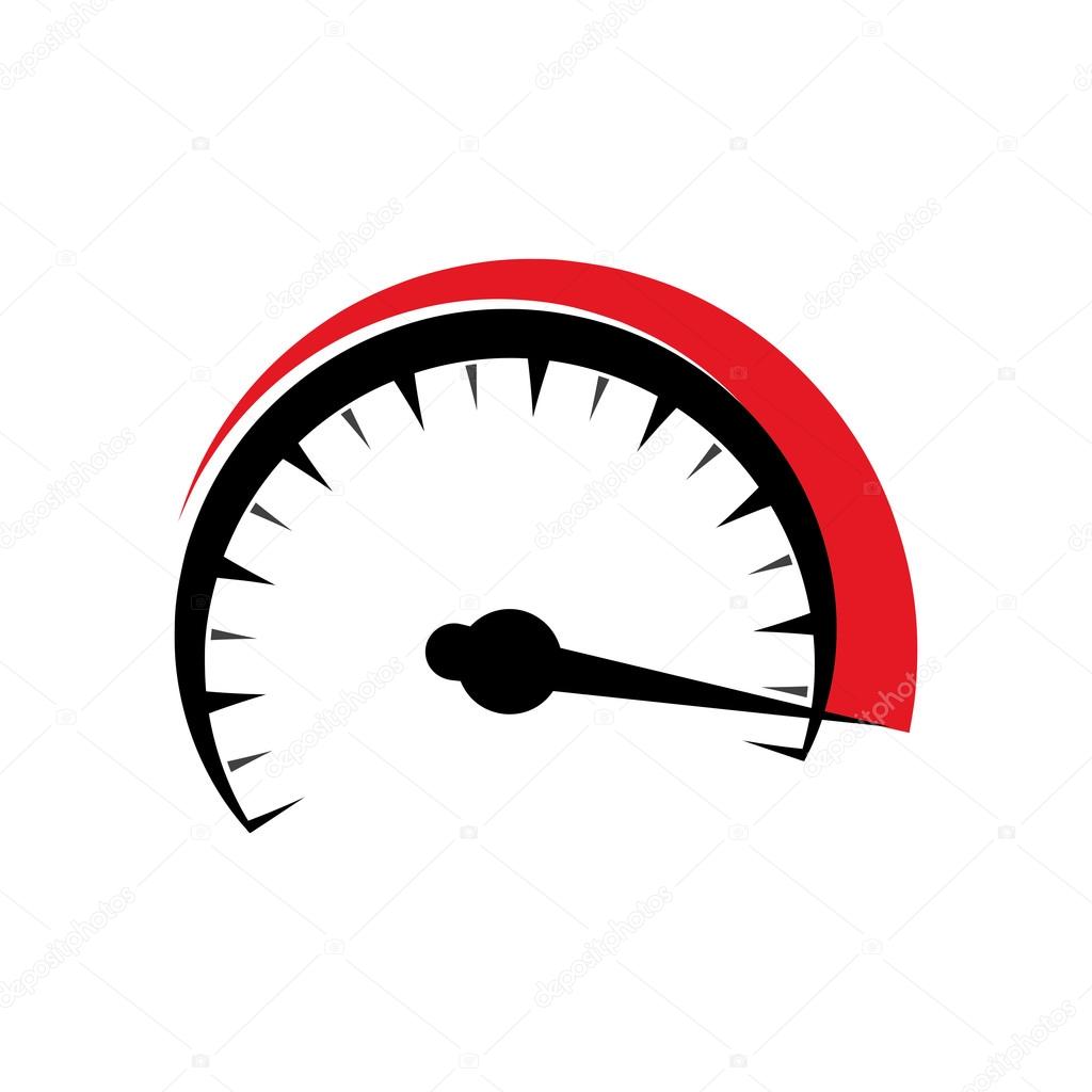 Gauge transportation kilometer speed icon. Vector graphic Stock Vector ...