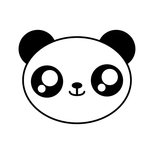 Oso panda kawaii lindo animal icono Vector de stock por ©djv 119816458