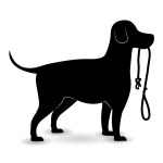 Dog and Leash Stock Vector Image by ©mkoudis #15913957