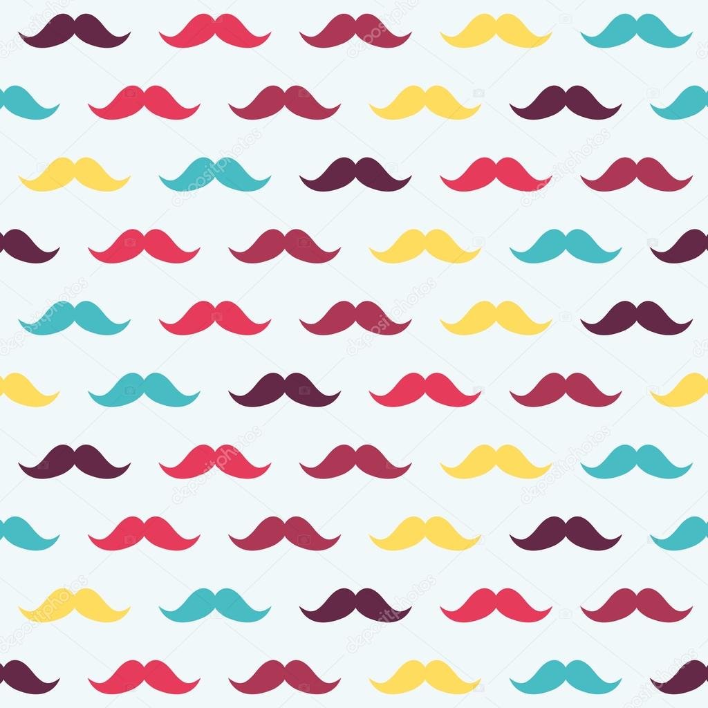 Mustache background — Stock Vector © djv #74251581