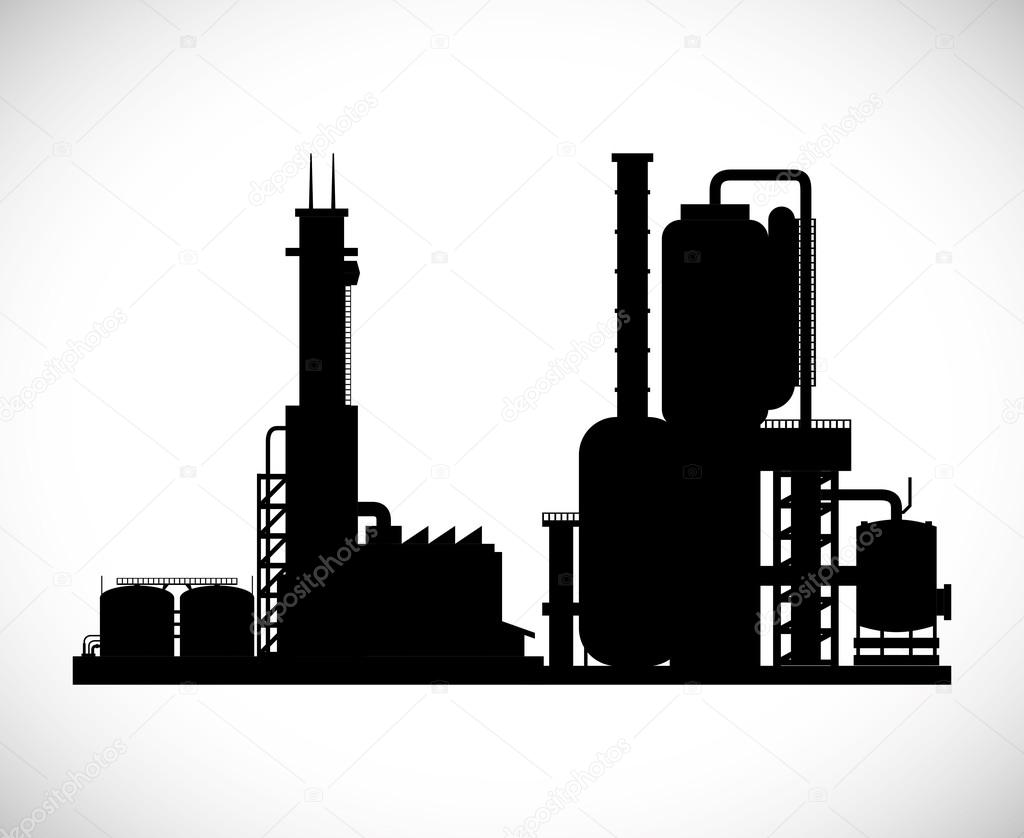 Diseño de planta industrial Vector de stock #77344542 de ©djv