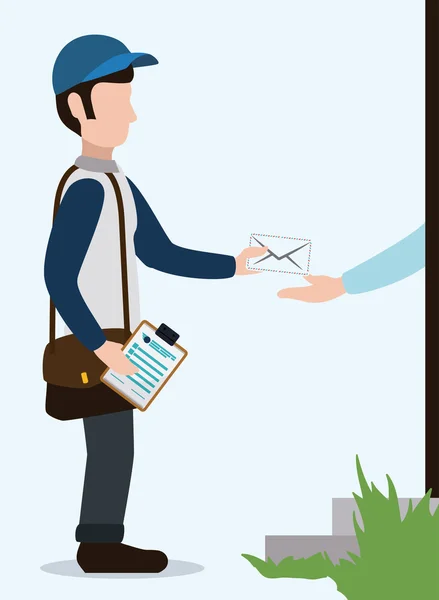 Delivery postman design Stock Photos, Royalty Free Delivery postman ...