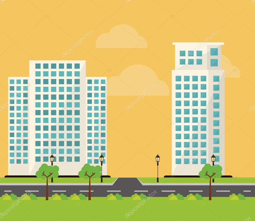 Desenho predios — Vetor de Stock © djv #81459314