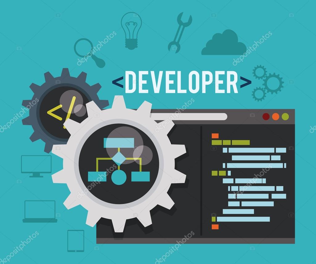 Web developer design. Stock Vector by ©djv 81611620