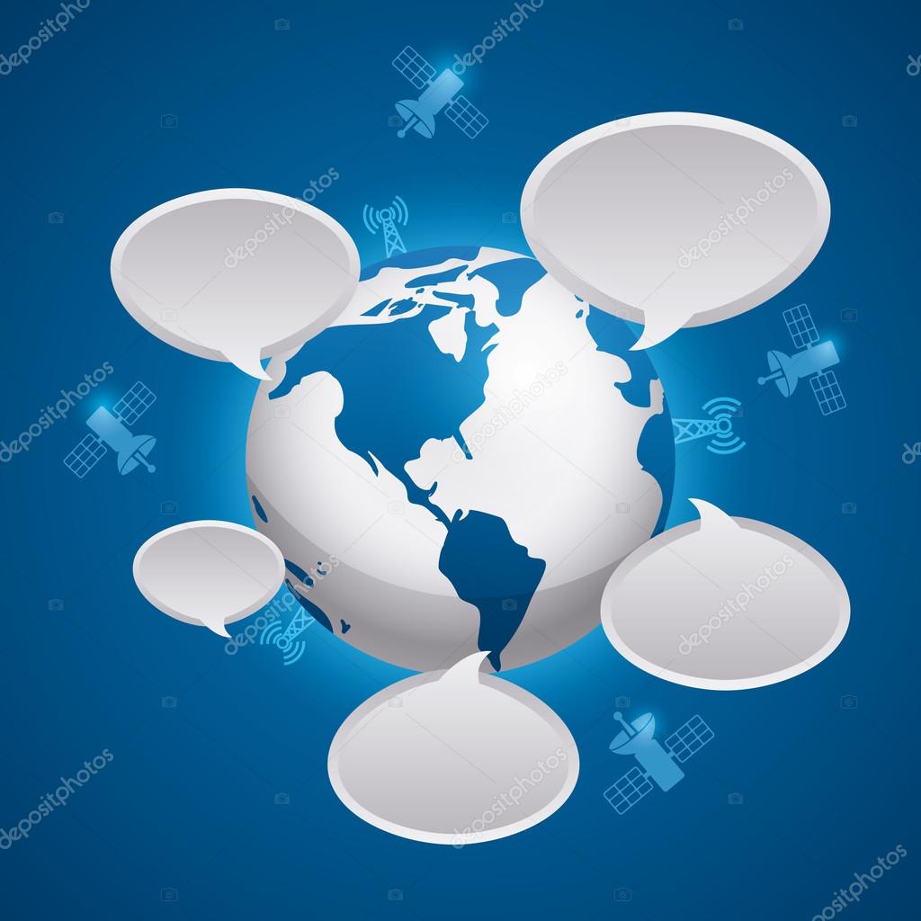 Digital communication design. Stock Vector by ©djv 82110474