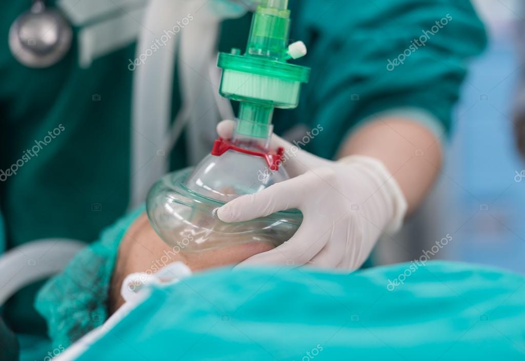 Pre oxygenation for general anesthesia — Stock Photo © chanawit #60544103