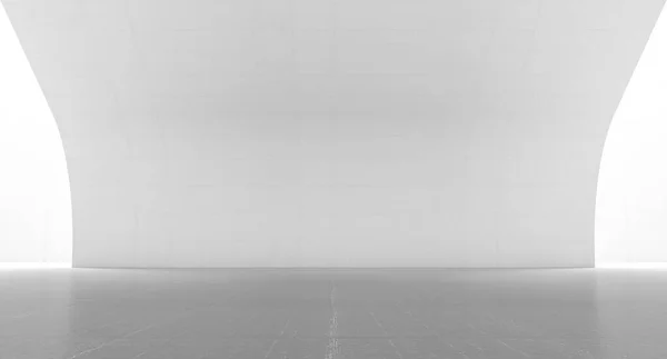 Abstract White Floor Wall Background Columns Modern Showroom Design ...