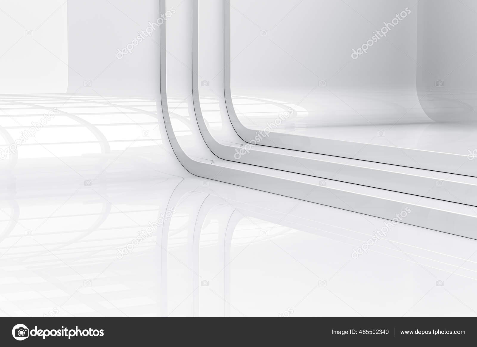 Abstract White Backdrop Light Reflection Elegant Highlights Clean Space ...