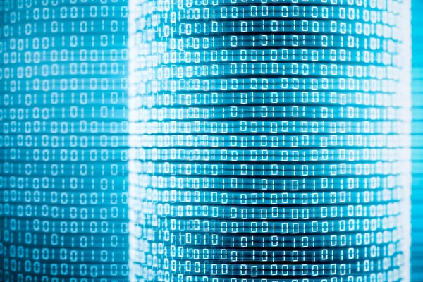 Technology Abstract digital information background. Binair code ...