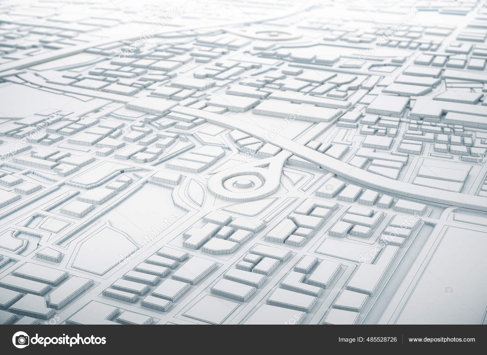 White Line Map City Navigator Pin Locator Navigation Location Route ...