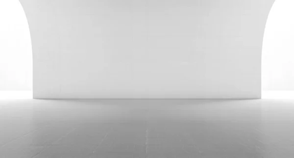 Abstract White Floor Wall Background Columns Modern Showroom Design ...