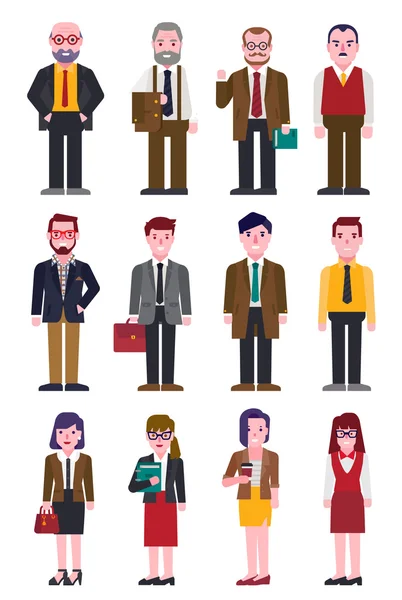 Set of different standing jewish men in the traditional clothing ...