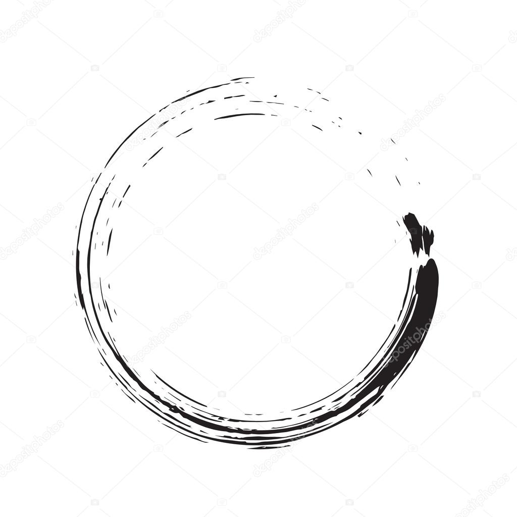 Circle shape vector black grunge background Stock Vector by ...
