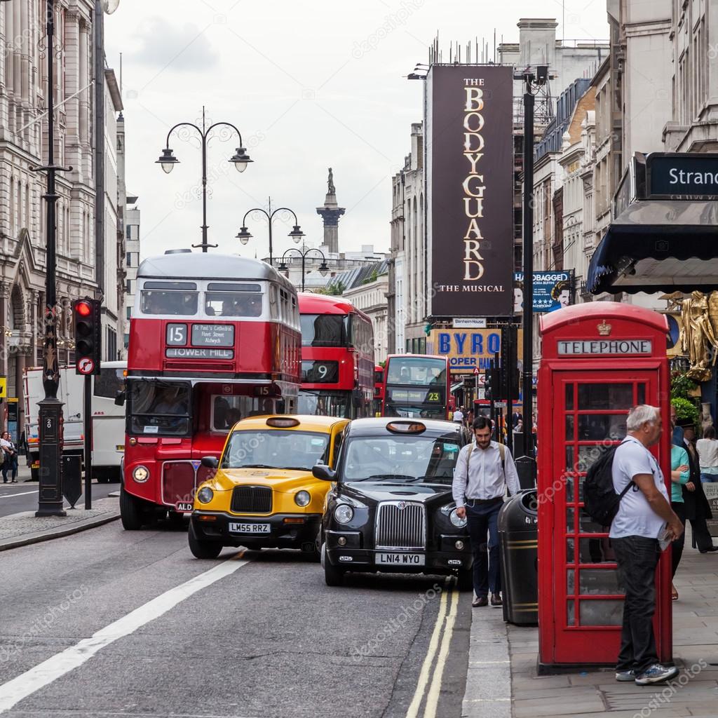 Typical street scene in the city of London, UK – Stock Editorial Photo ...