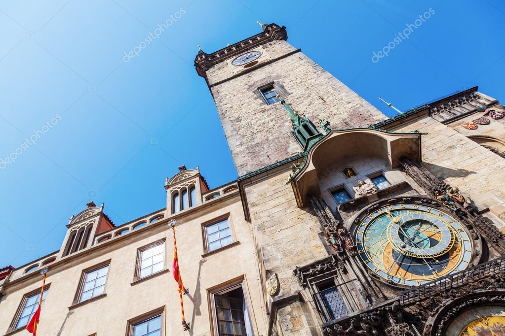 Historical tower of the historical town hall with the famous ...