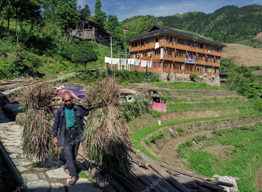 Chinese farmer in rural China – Stock Editorial Photo © chenws #72527733