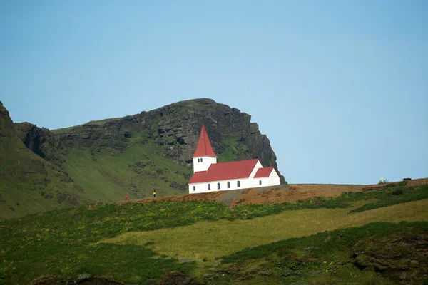 Farmhouse on hill in Iceland — Stock Photo © chenws #83488756