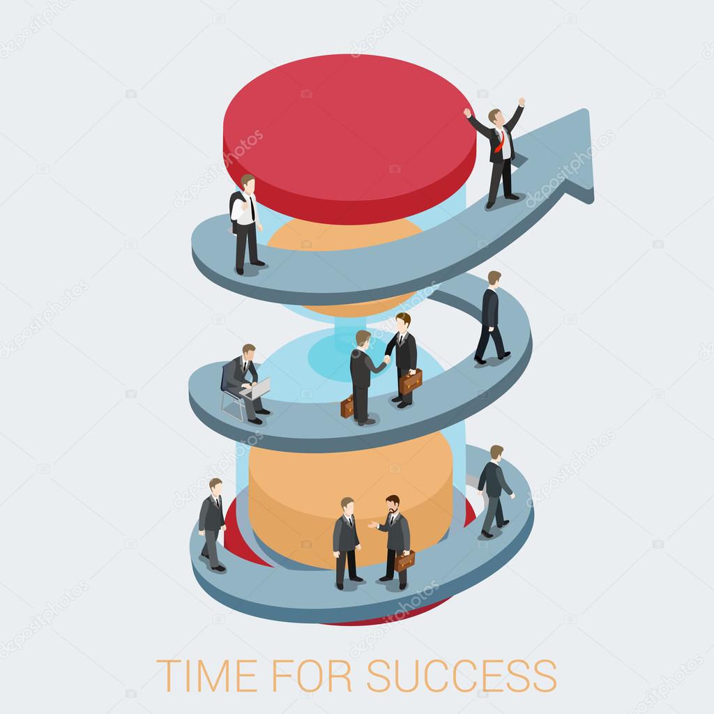 Time for success, flat Stock Vector Image by ©Sentavio #110915698