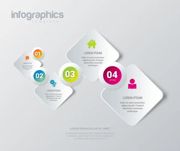 Stylish multicolor circle infographics mockup Stock Vector Image by ...