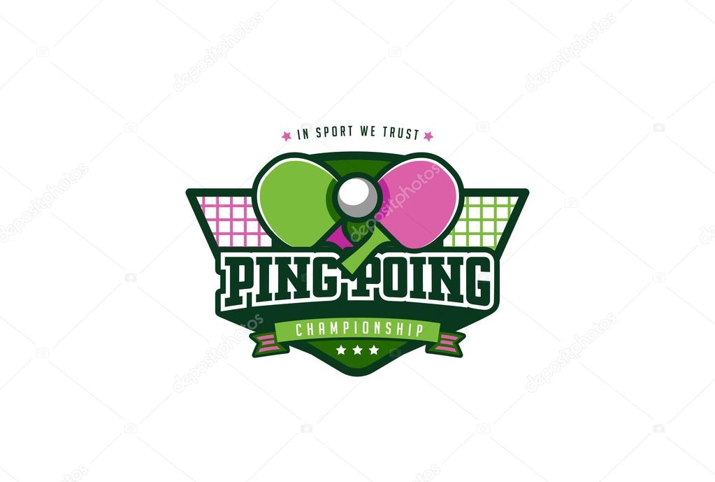 Ping Pong Tournament Logo