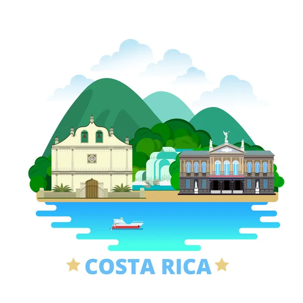 Arquitectura costa rica imágenes de stock de arte vectorial | Depositphotos